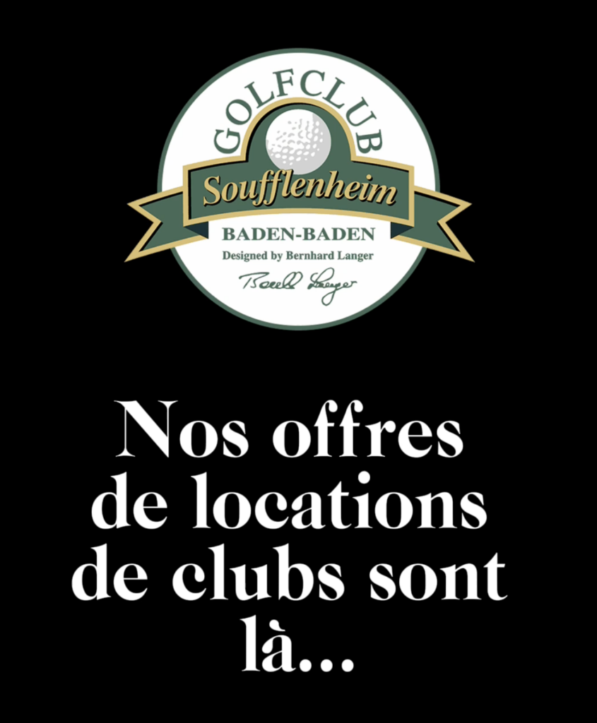 Discover the rental of golf clubs on the golf course of soufflenheim ...