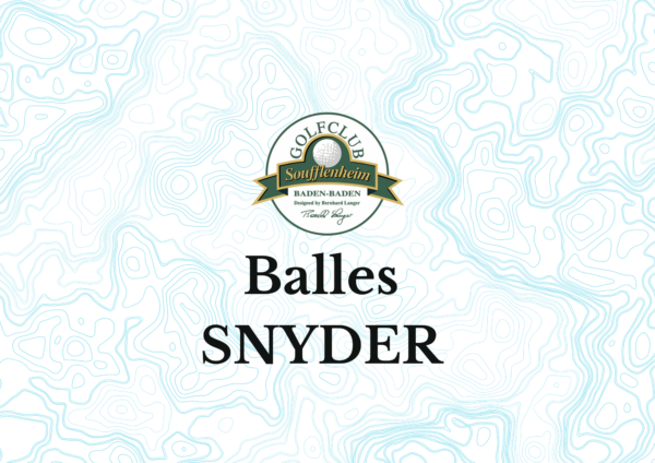 Snyder Golf Ball - Golf International Soufflenheim Baden-Baden